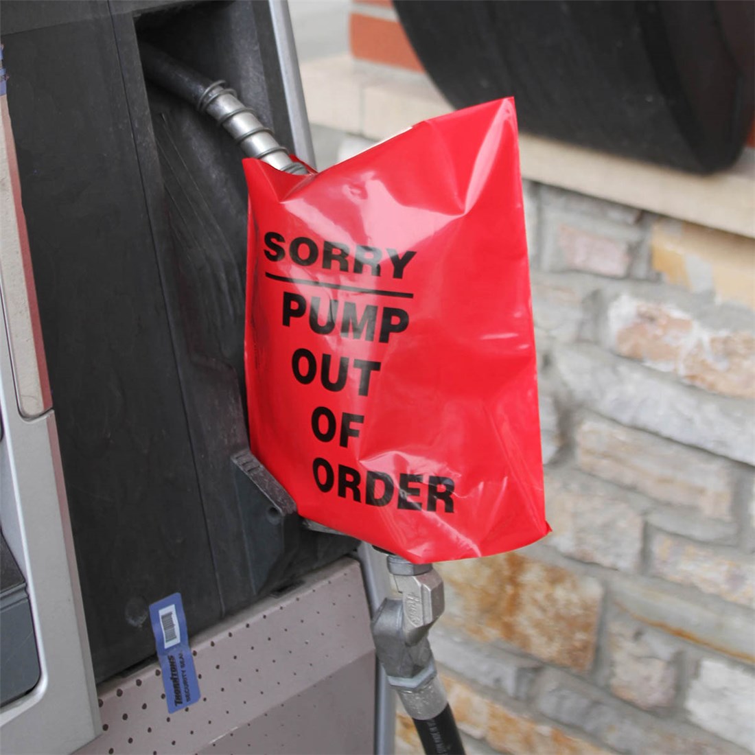 Gas Pump Out of Order Bag Nozzle Hood - Red | Cstore1