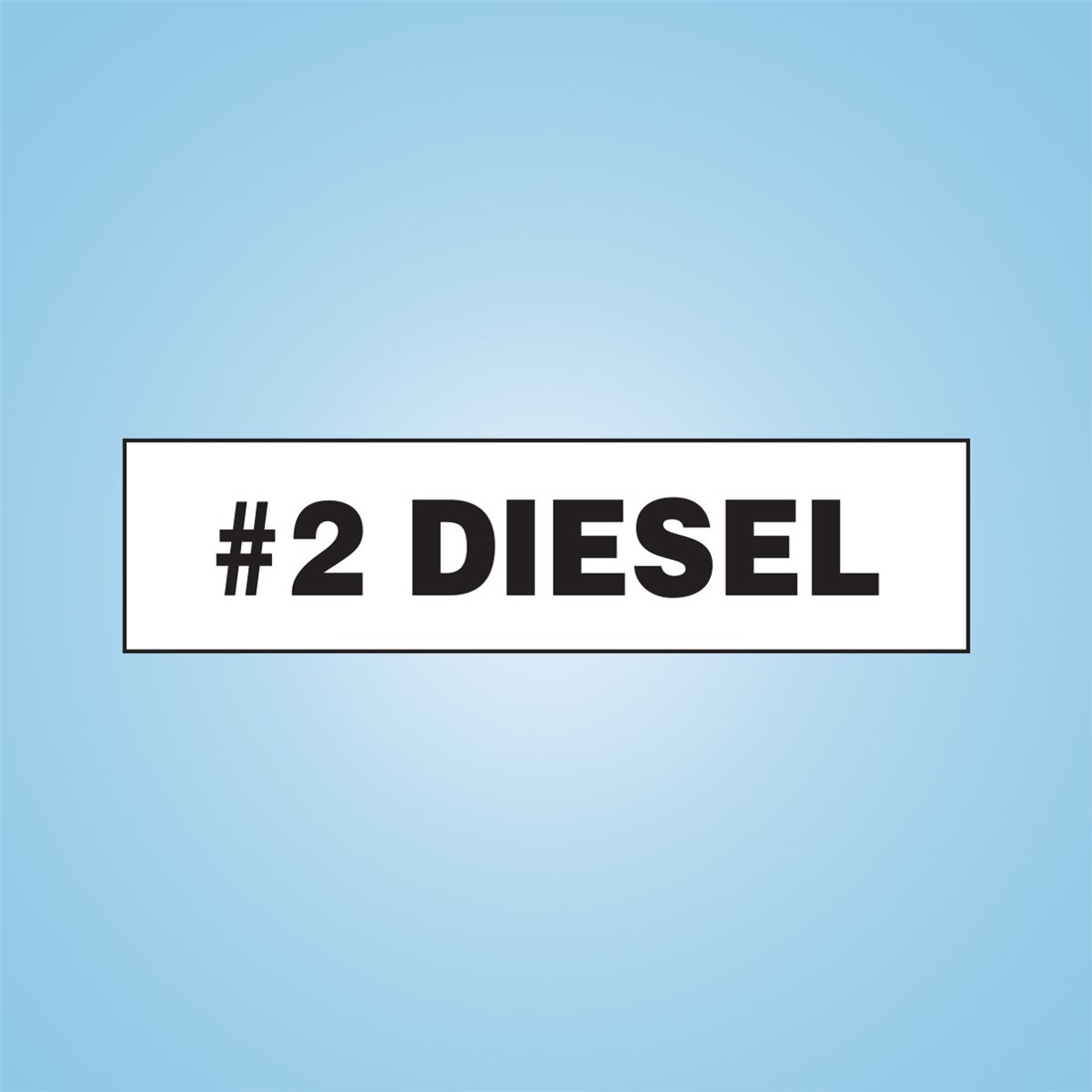 12" x 3" Pump ID Decal - #2 DIESEL | Cstore1