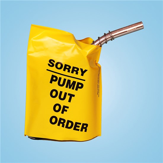 Gas Pump Out of Order Bag Nozzle Hood - Yellow | Cstore1